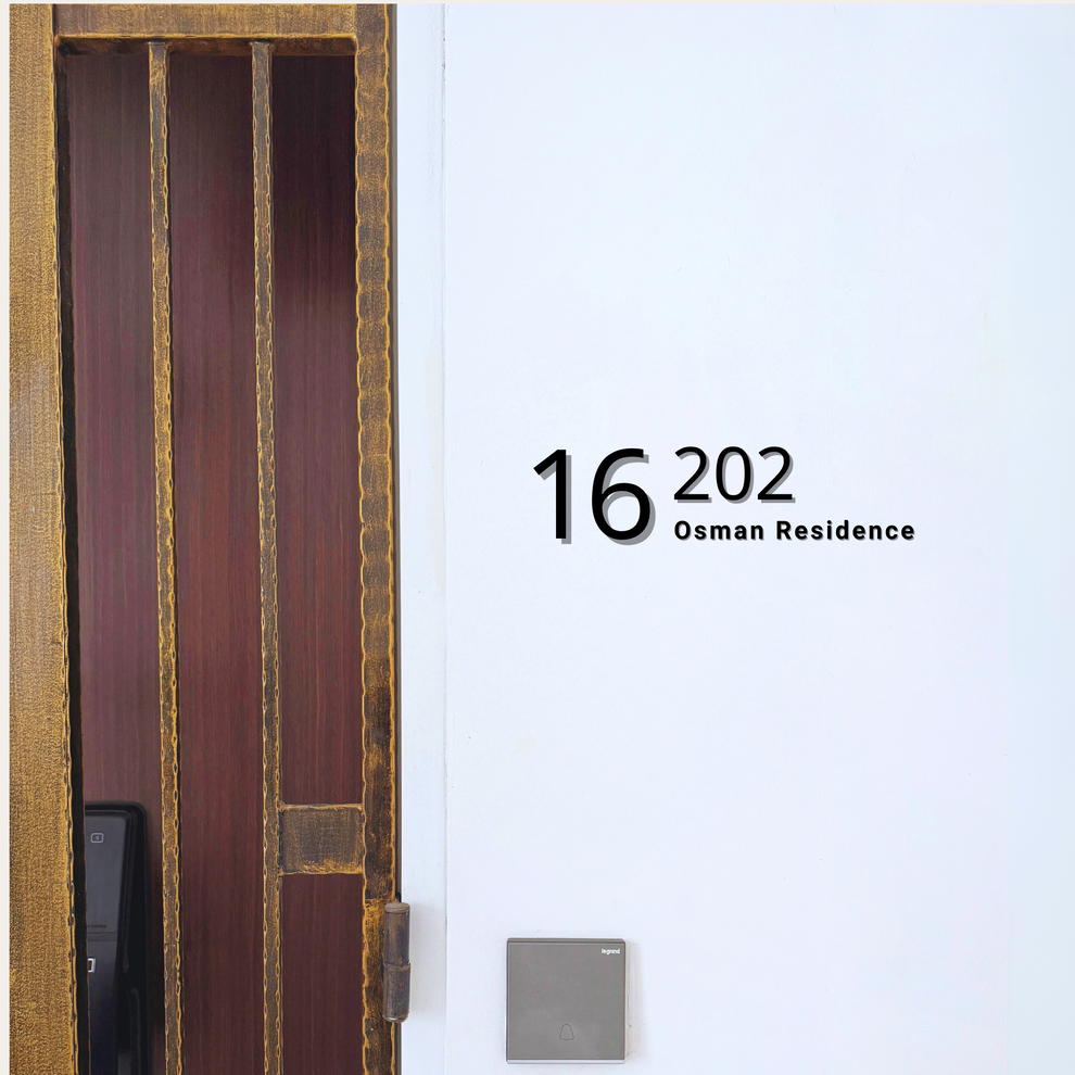 Minimalist Unit Number - Design A – Simplicity Days